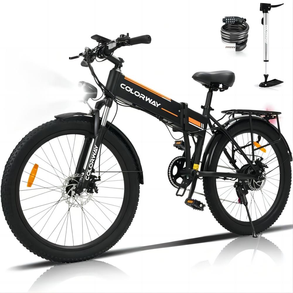 COLORWAY BK12M 26" Folding Electric Bike 750W Motor 48V 15Ah Battery ...
